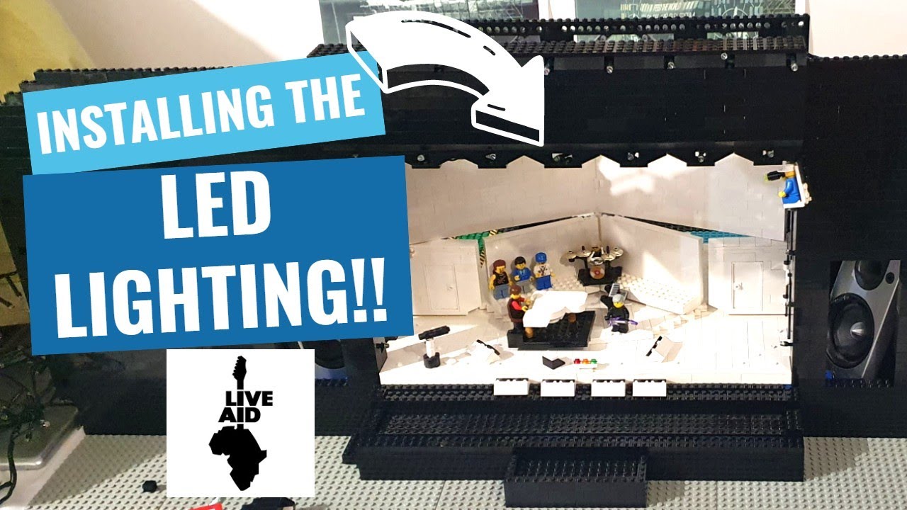 LEGO - Building the Live Aid Stage (Wembley) - Part 4 - MOC - YouTube