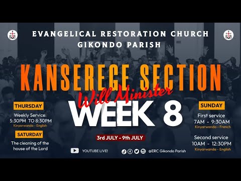 Sunday 09th July 2023, Second service with Janvier Kwizera (Enoch) - YouTube