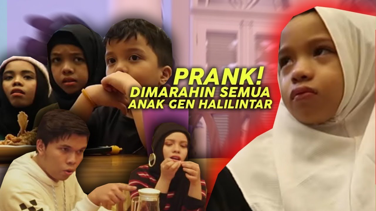 SALEHA NANGIS DIMARAHI SEMUA GEN HALILINTAR - YouTube