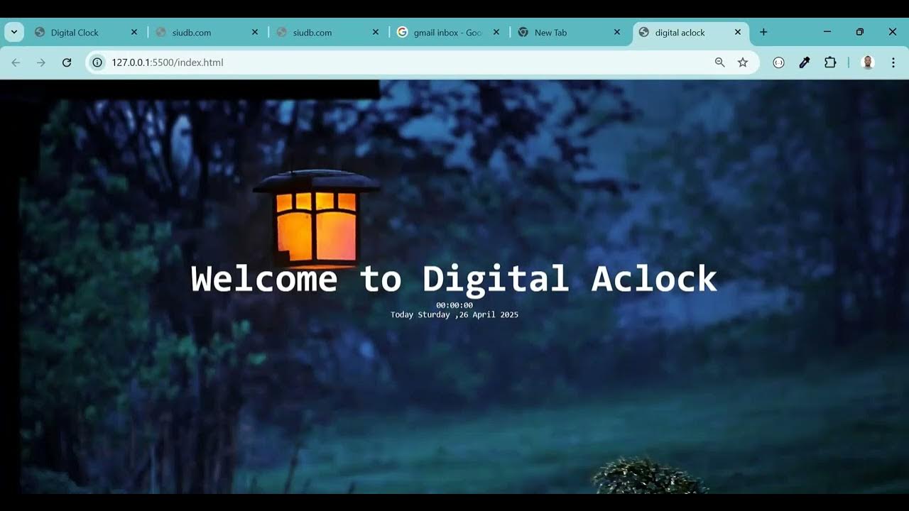 digital clock - YouTube