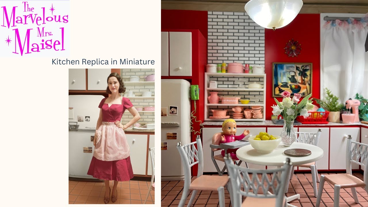 The Marvelous Mrs Maisel kitchen REVEAL Replica in a Miniature Room Box ...