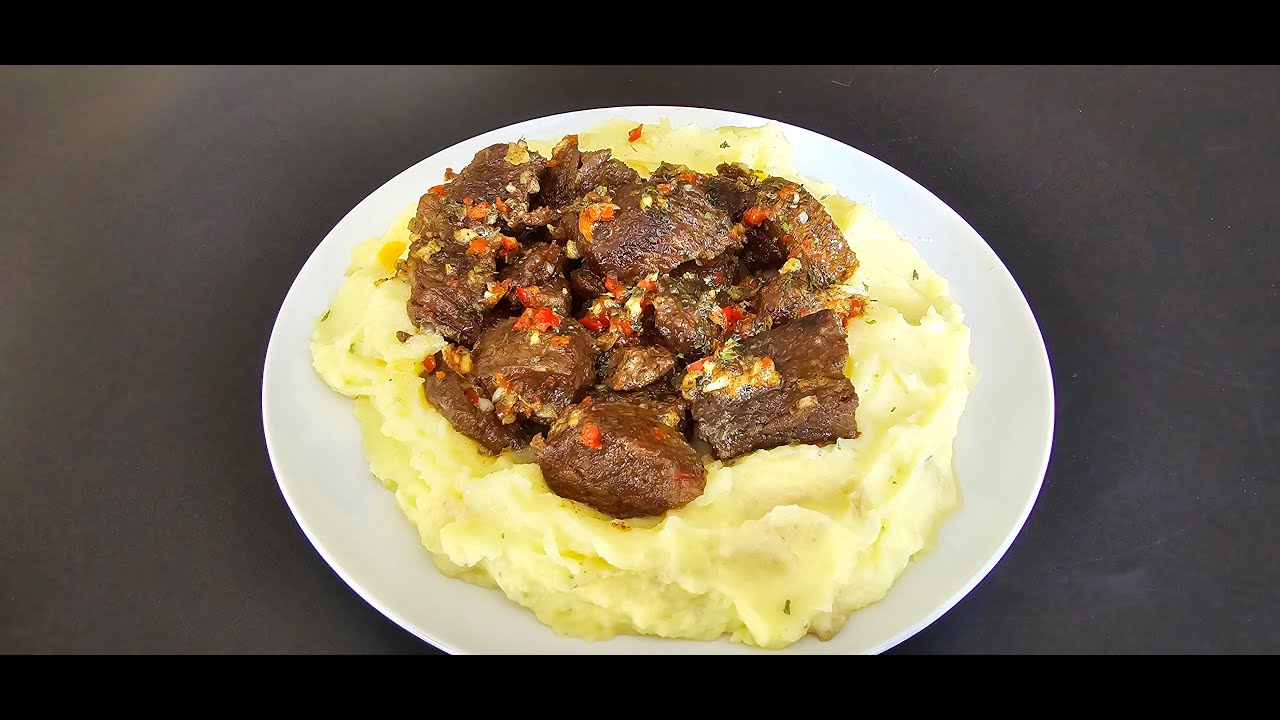 How to make Steak bites and Mashed potatoes - YouTube