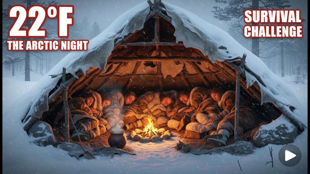 How Prehistoric People Slept | Freezing Wilderness Snowstorms | Ancient ...