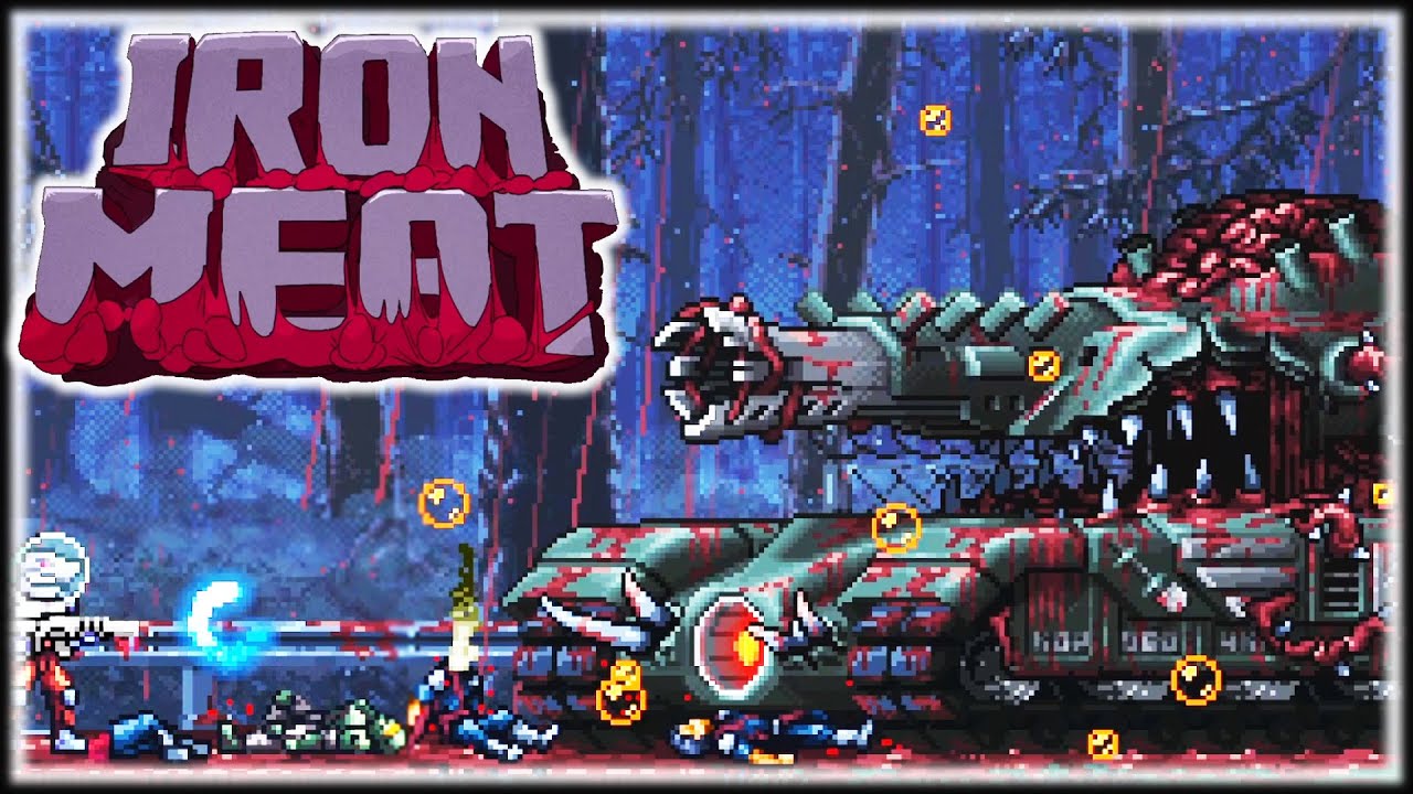 This tank has a human BRAIN?! | Iron Meat Demo - 1st Level - HARD - 2 ...