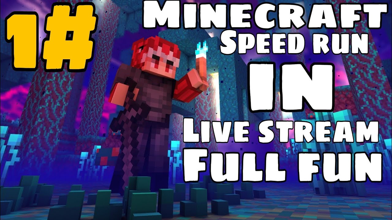 Minecraft | speed run in live stream I who I complete in live stream ...