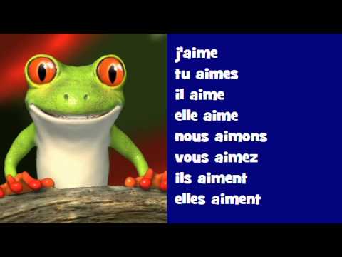 Canto conjugación francés ♫♫ # Verbo = aimer - YouTube