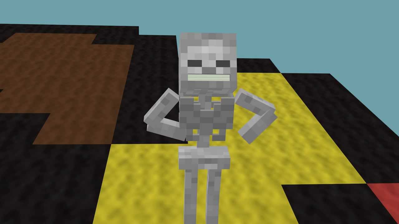 Jumping Skeleton - A Minecraft Animation - YouTube