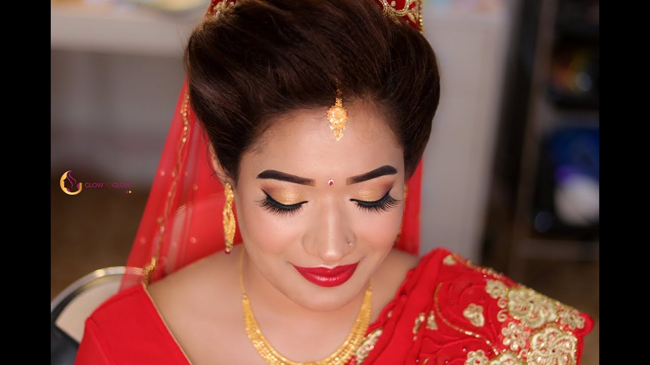 Bridal Makeup | Nepali Bride | GlowToGlow by Binita Shah - YouTube