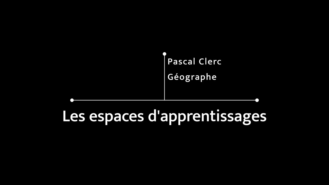 Pascal Clerc #1 - Enseigner et apprendre dans des espaces d'apprentissage - YouTube