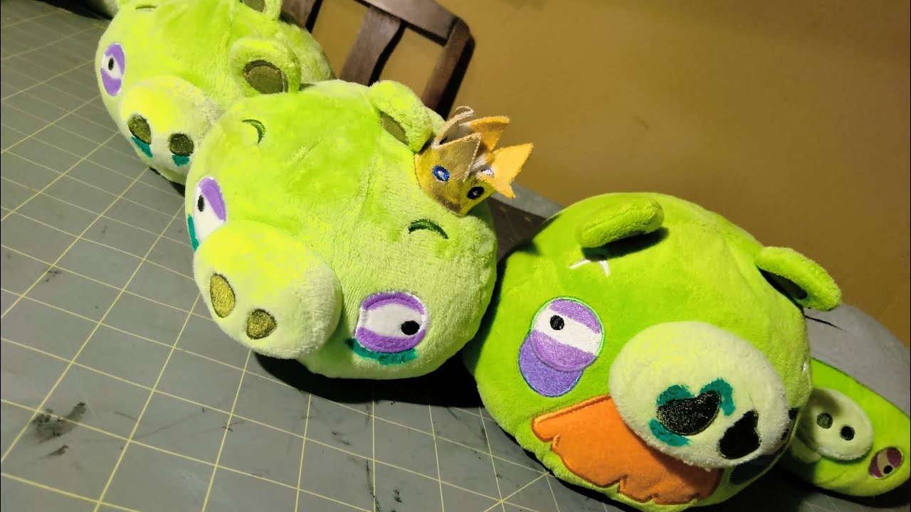 Customizing Angry Birds: Pig plushies - YouTube