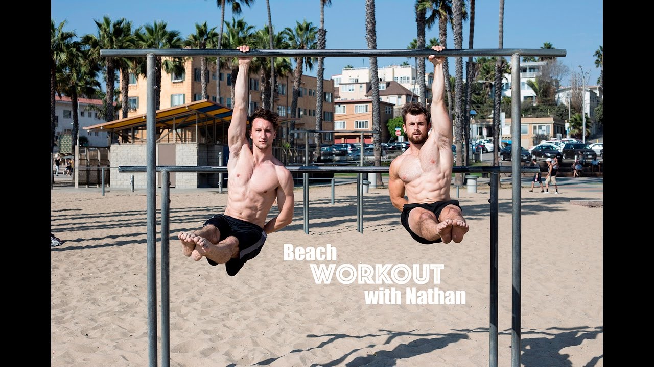 Beach Workout in Santa Monica with Nathan McCallum - YouTube
