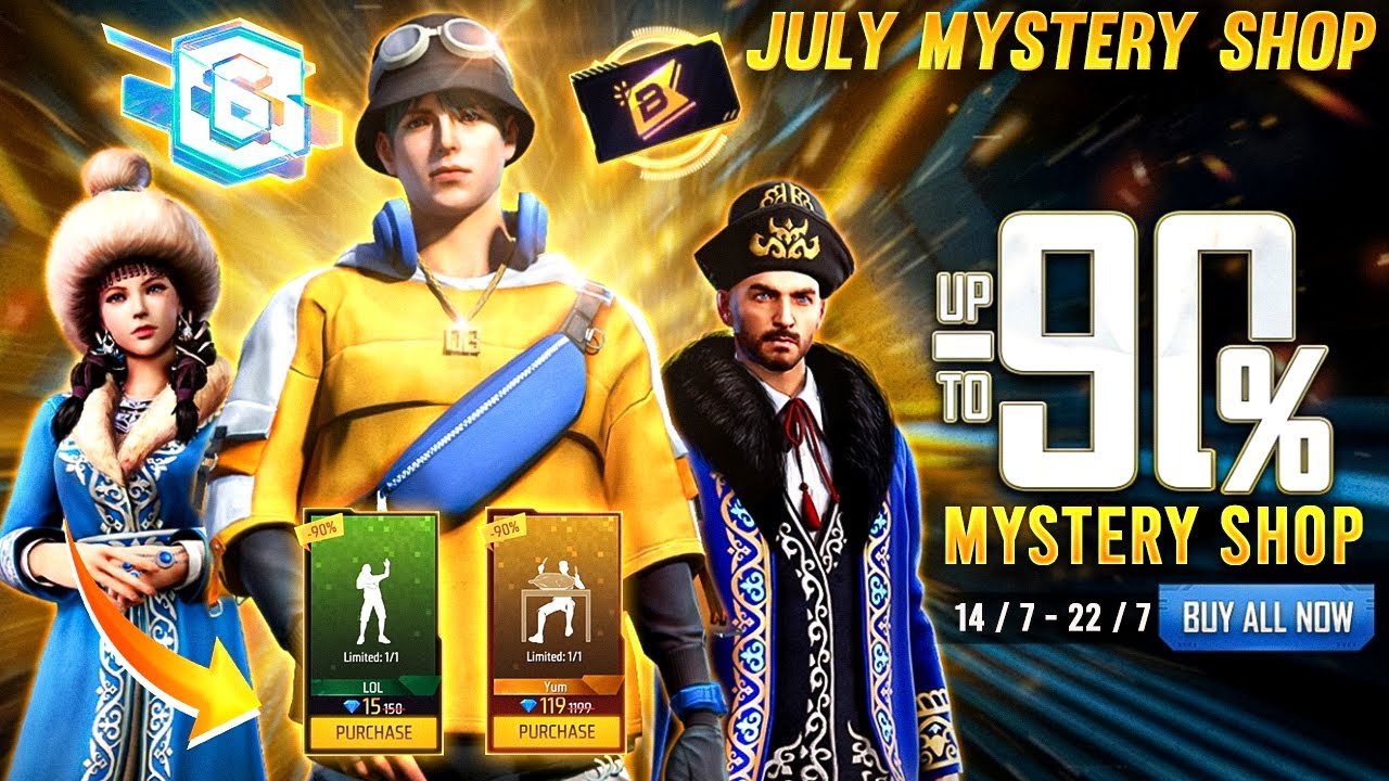 6TH ANNIVERSARY MYSTERY SHOP | JULY MYSTERY SHOP FREE FIRE | MYSTERY ...