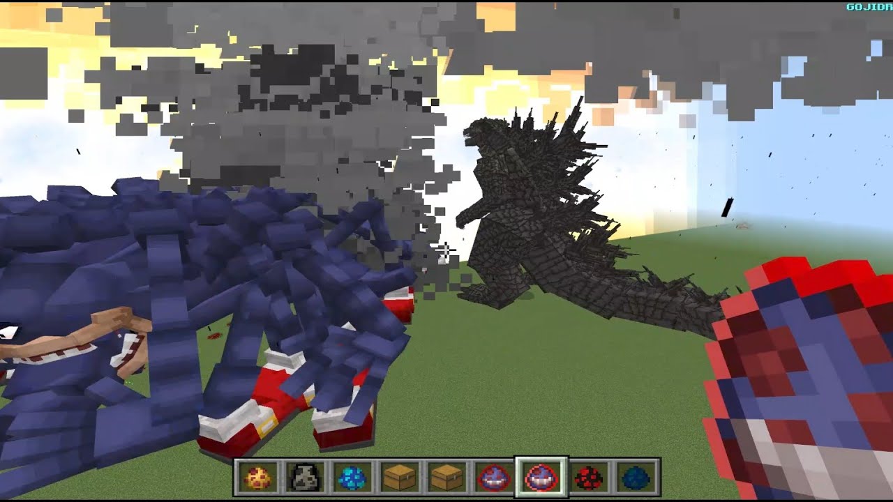 Shin Sonic vs Godzilla Minus One! in Minecraft - YouTube