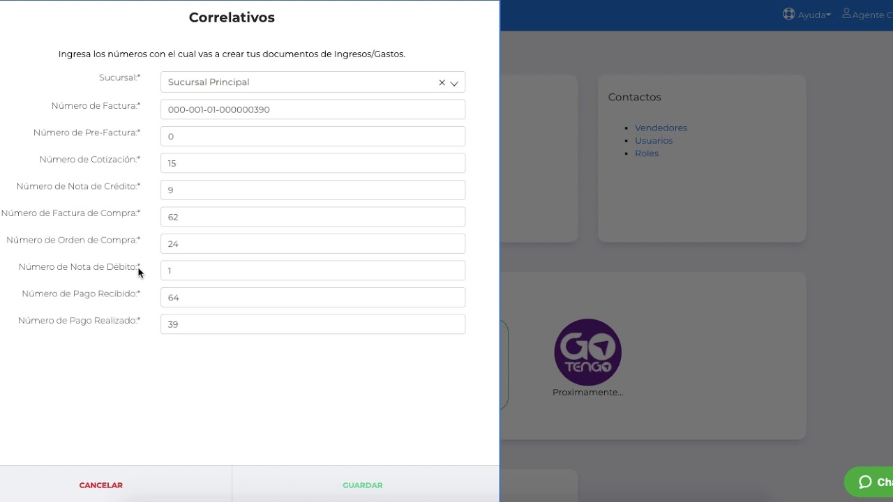 CloudBiz Soporte - Como editar correlativos de los Documentos Fiscales - YouTube