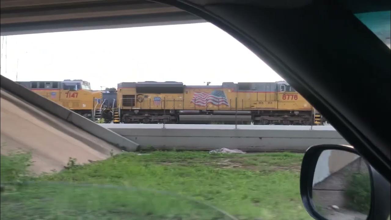 UP 8778 NB Leads Manifest DPU Mid Houston,Tx - YouTube
