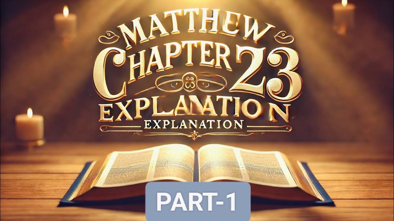 Matthew Chapter 23 Explanation Part-1 | Word of God shared by Bro ...