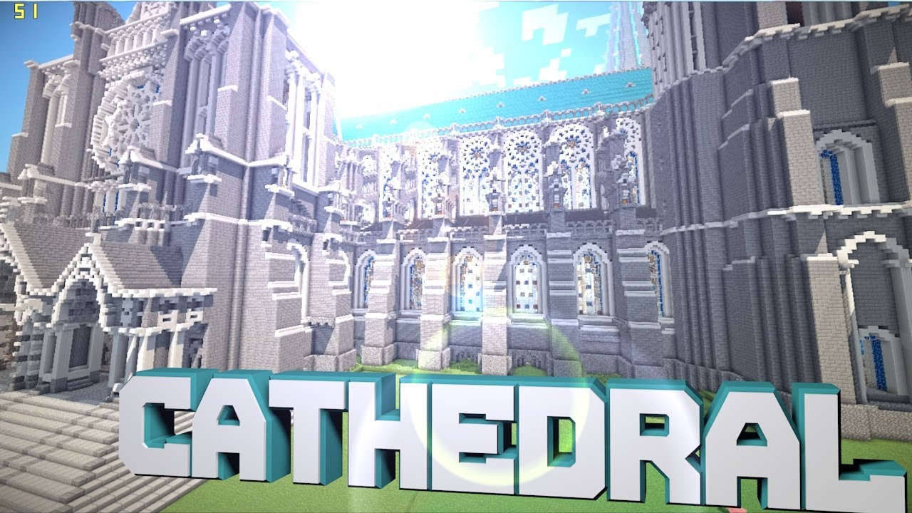 Minecraft PE Amazing Cathedral ! [DOWNLOAD] - YouTube
