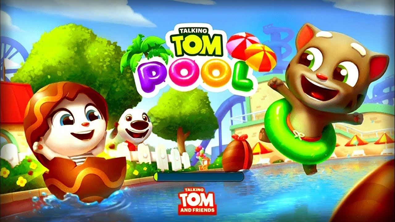 Talking Tom Pool - Outfit7 Limited EGG HUNT Level 1-5 Walkthrough - YouTube