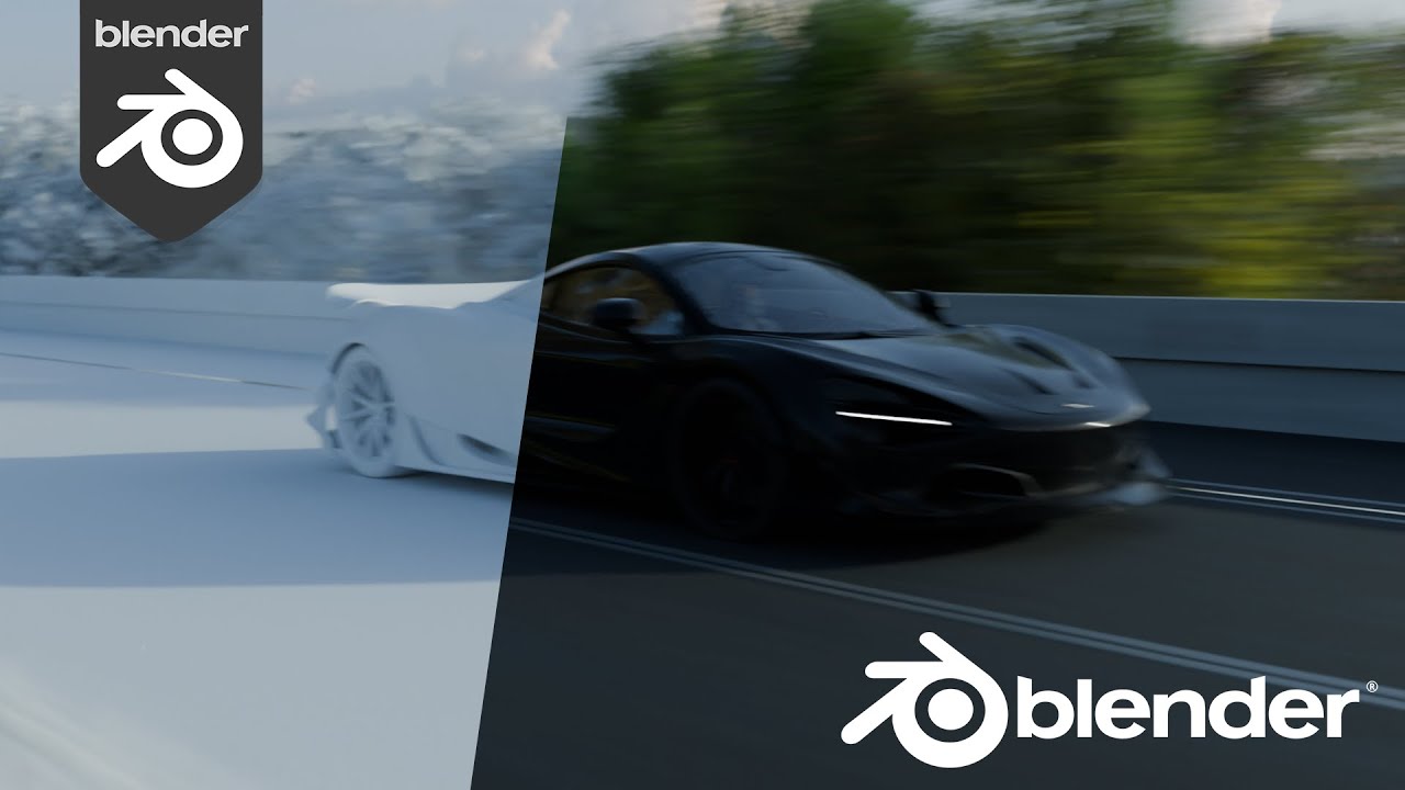 BLENDER realistic McLaren animation + BREAKDOWN - YouTube