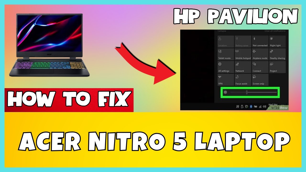Brightness increase / decrease Problem Fix || Acer Nitro 5 Laptop Brightness ISSUE Fixed - YouTube