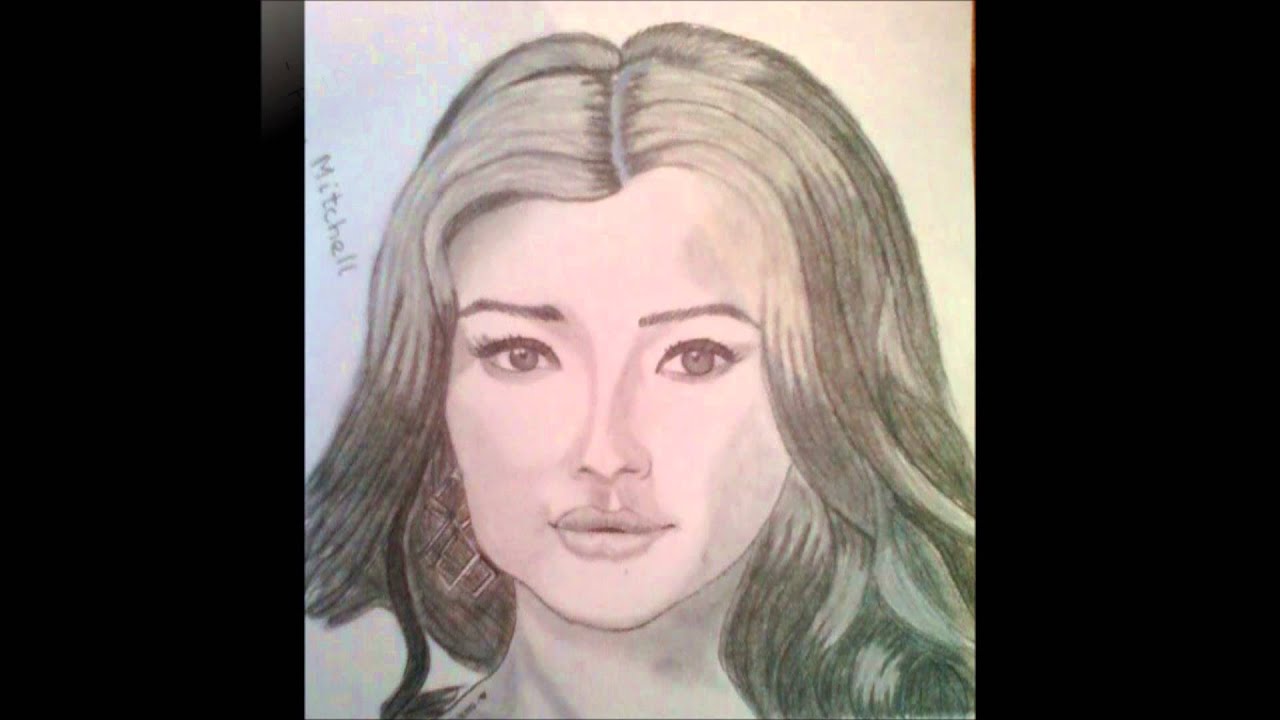 Drawing Shay Mitchell (Emily from Pretty Little Liars) - YouTube