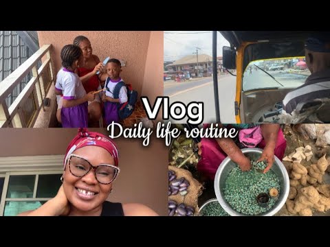 Vlog || Daily Life Routine + Raw and chaotic market vlog + School ...