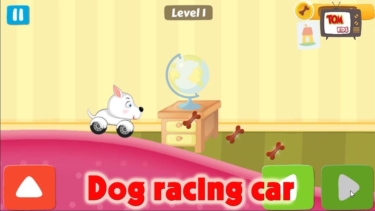 Dog racing car | Dog car racing for kids | Dog race game - Tom Kids TV ...