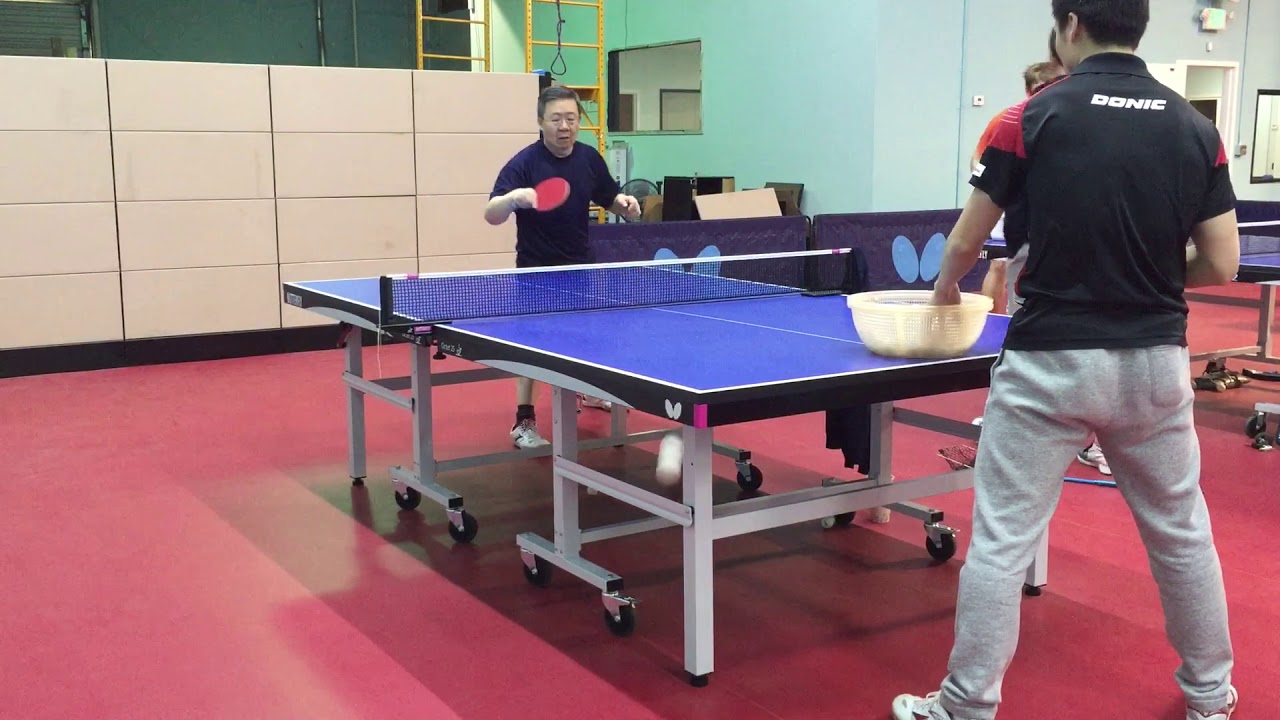 Training with Coach Chen: Backhand push - YouTube