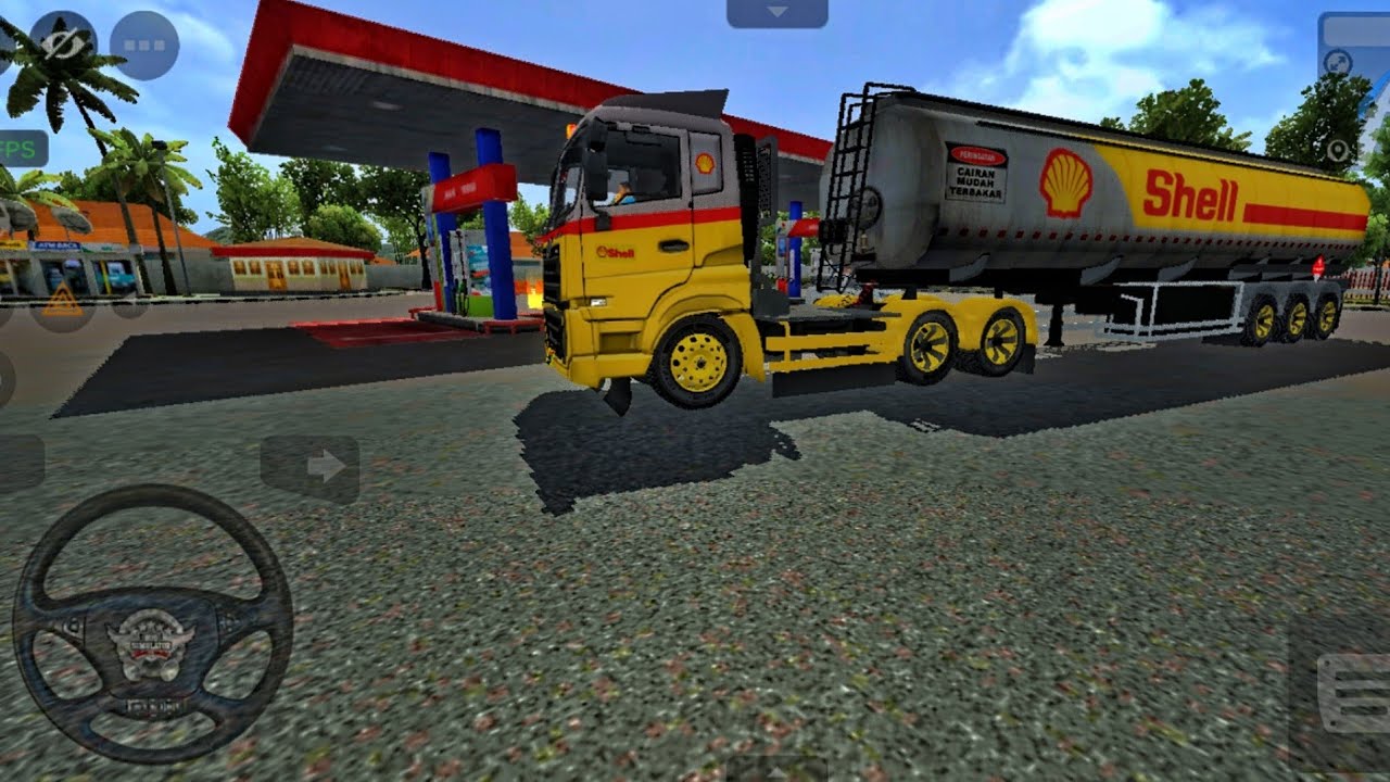 permainan mobil truk tangki shell sedang mengisi di pom bensin - YouTube