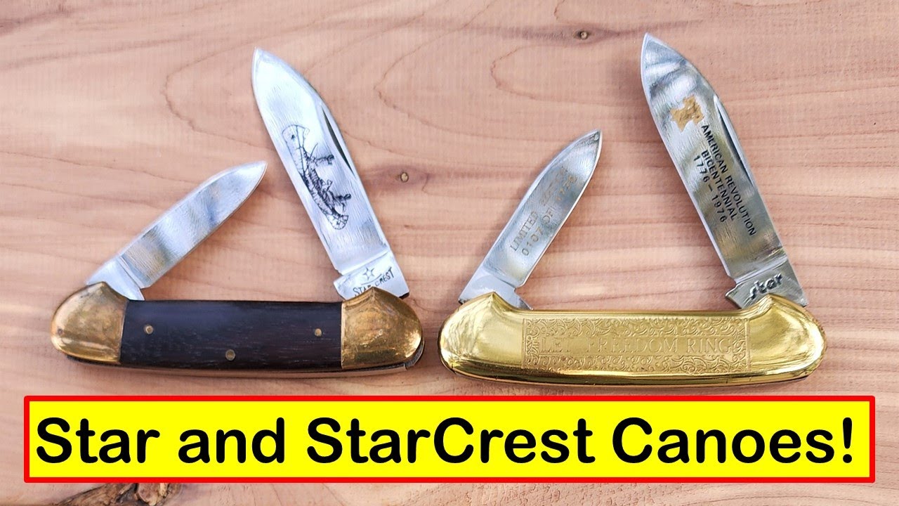 VINTAGE CANOE KNIVES! Limited edition Star Canoe Knife and a Star Crest ...