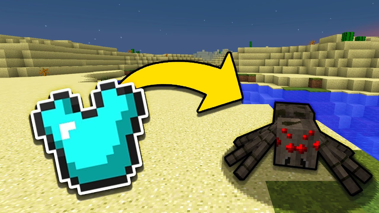 HUR MAN CRAFTAR DIAMANTRUSTNING FÖR EN SPINDEL I MINECRAFT | HUR MAN ...