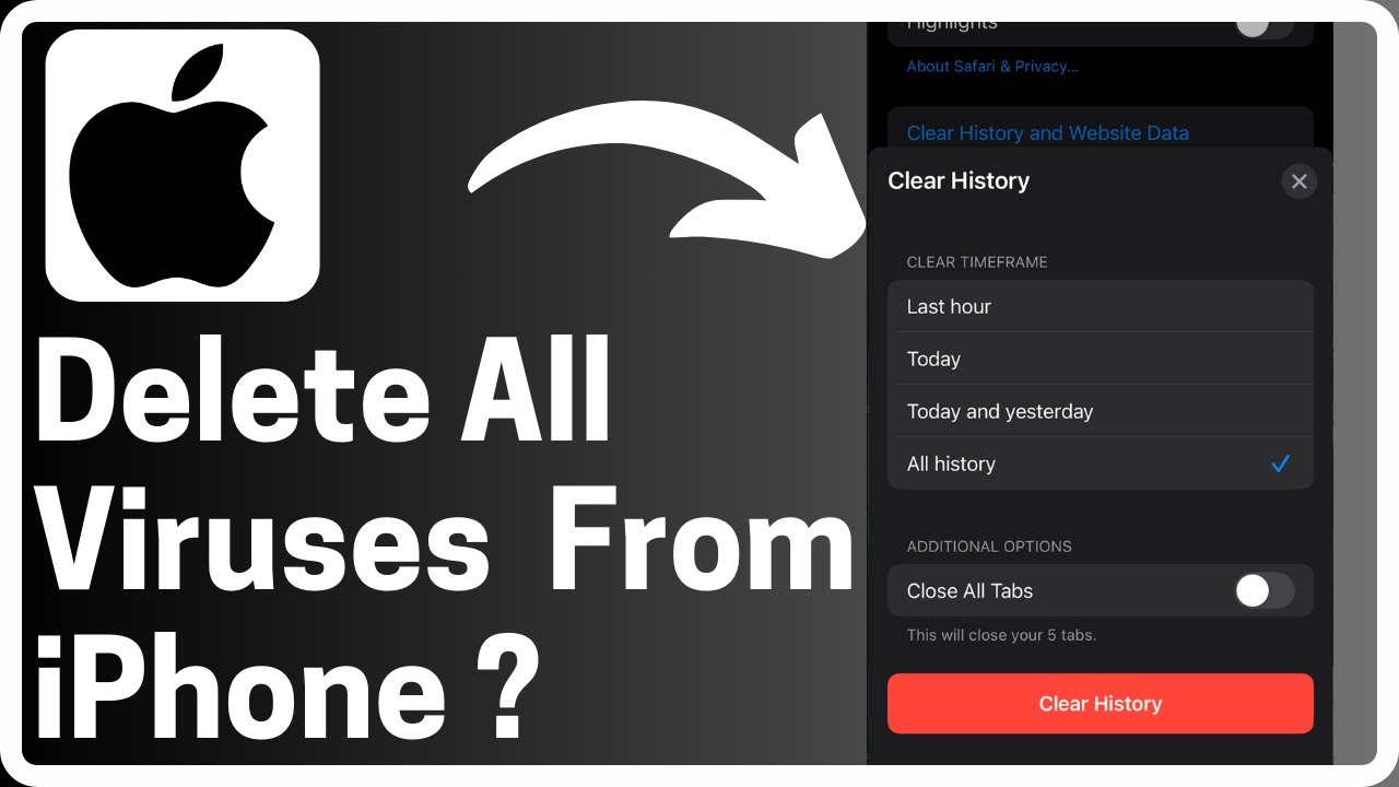 How To Delete All Viruses From iPhone - Full Guide - YouTube