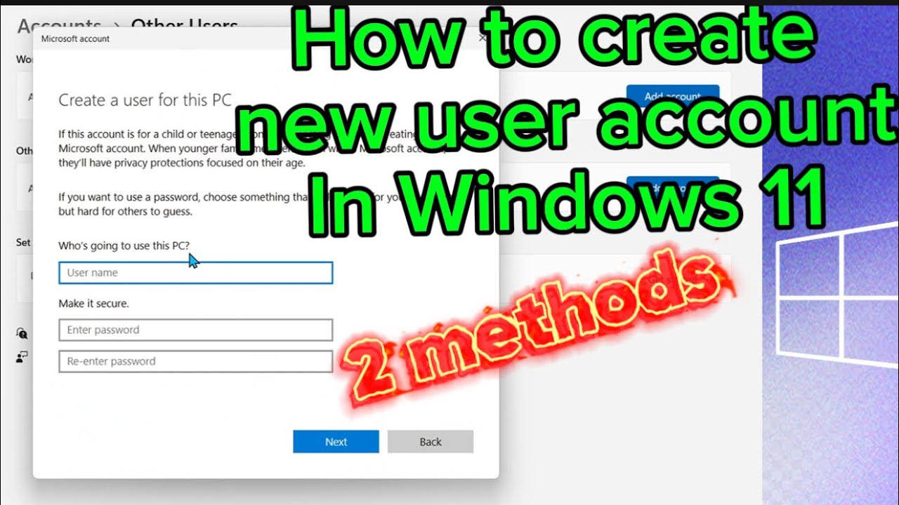 How to Create a New User in Windows 11 | Using Settings & lusrmgr.msc ...