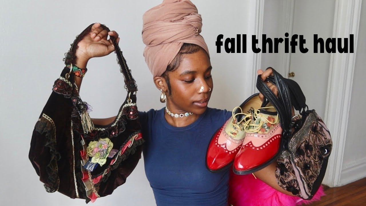 fall thrifting haul ♡ - YouTube