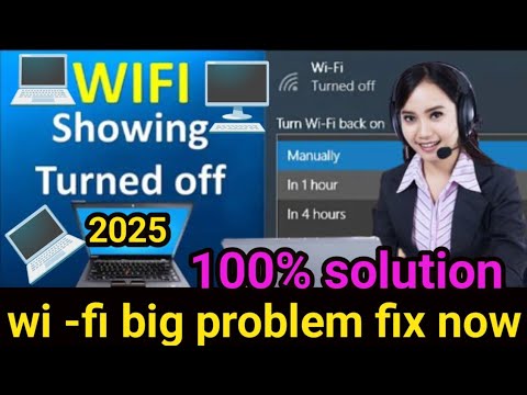 Wi-Fi turned off turn wi - fi back on manually big problem fix🌐 how to fix wifi problem on ...