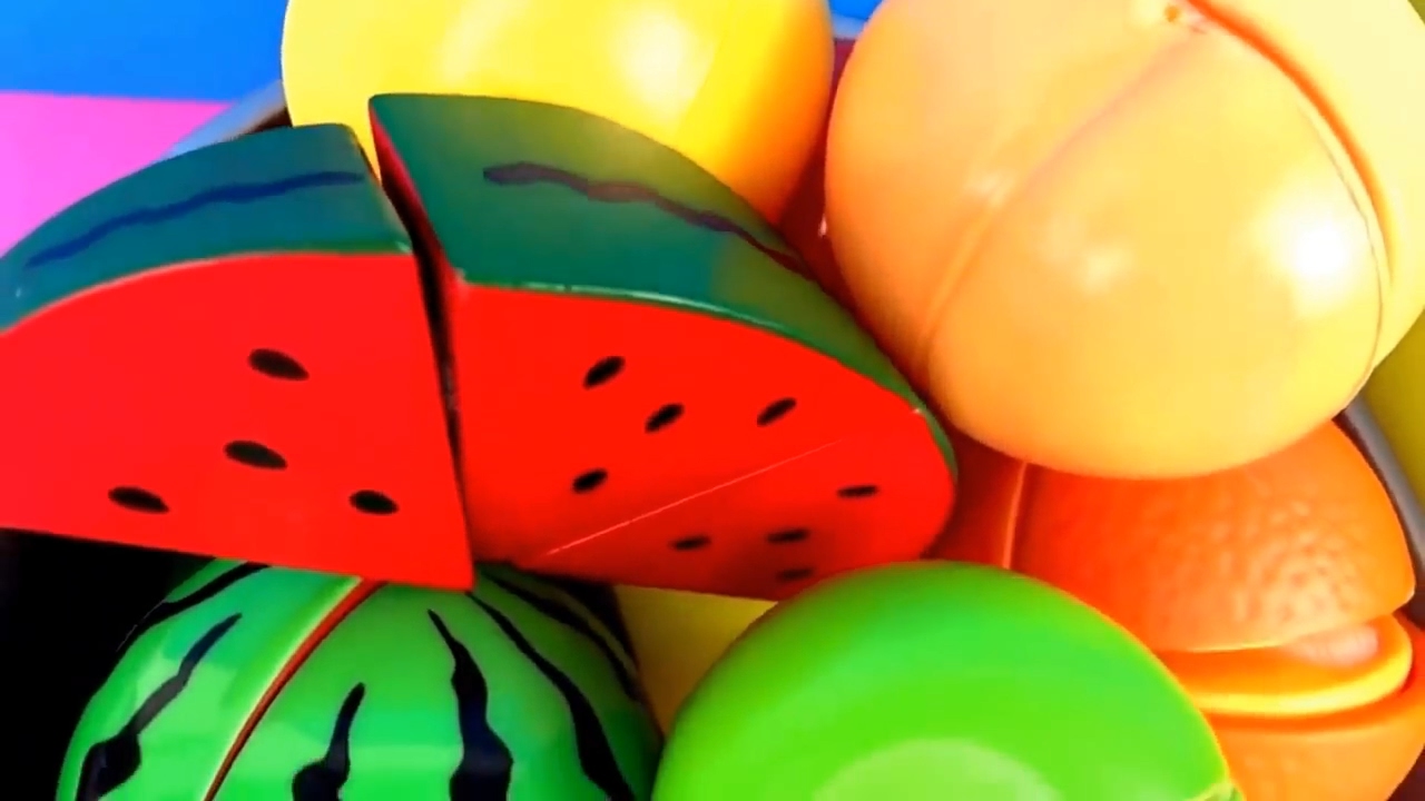 Learn Vegetable Fruits Names for Kids Velcro Toy Fruit and Vegetables ...