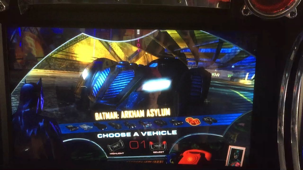 Batman Batmobile Arcade Game (Mr Freeze) - Dreamworld - YouTube