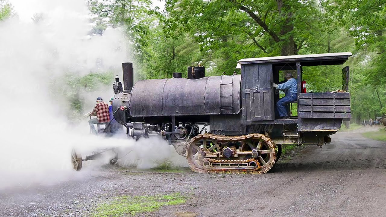 Starting the Weirdest Steam Tractor Ever Invented - YouTube
