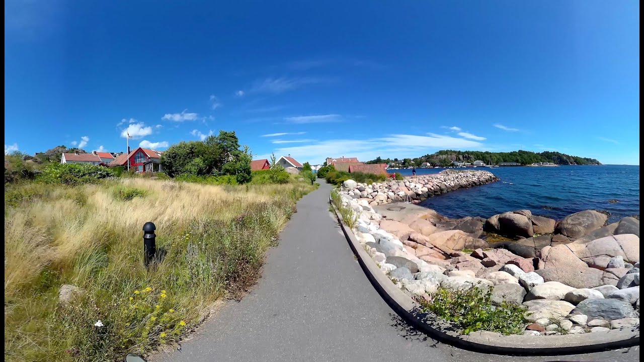 Fevik Prominade, Norway. 360VR- Qoocam 8k #vrvideo #cycling #norway ...