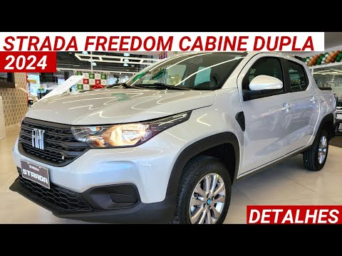 Nova Fiat Strada Freedom Cabine dupla 2024 chega por R$116.490 com ...