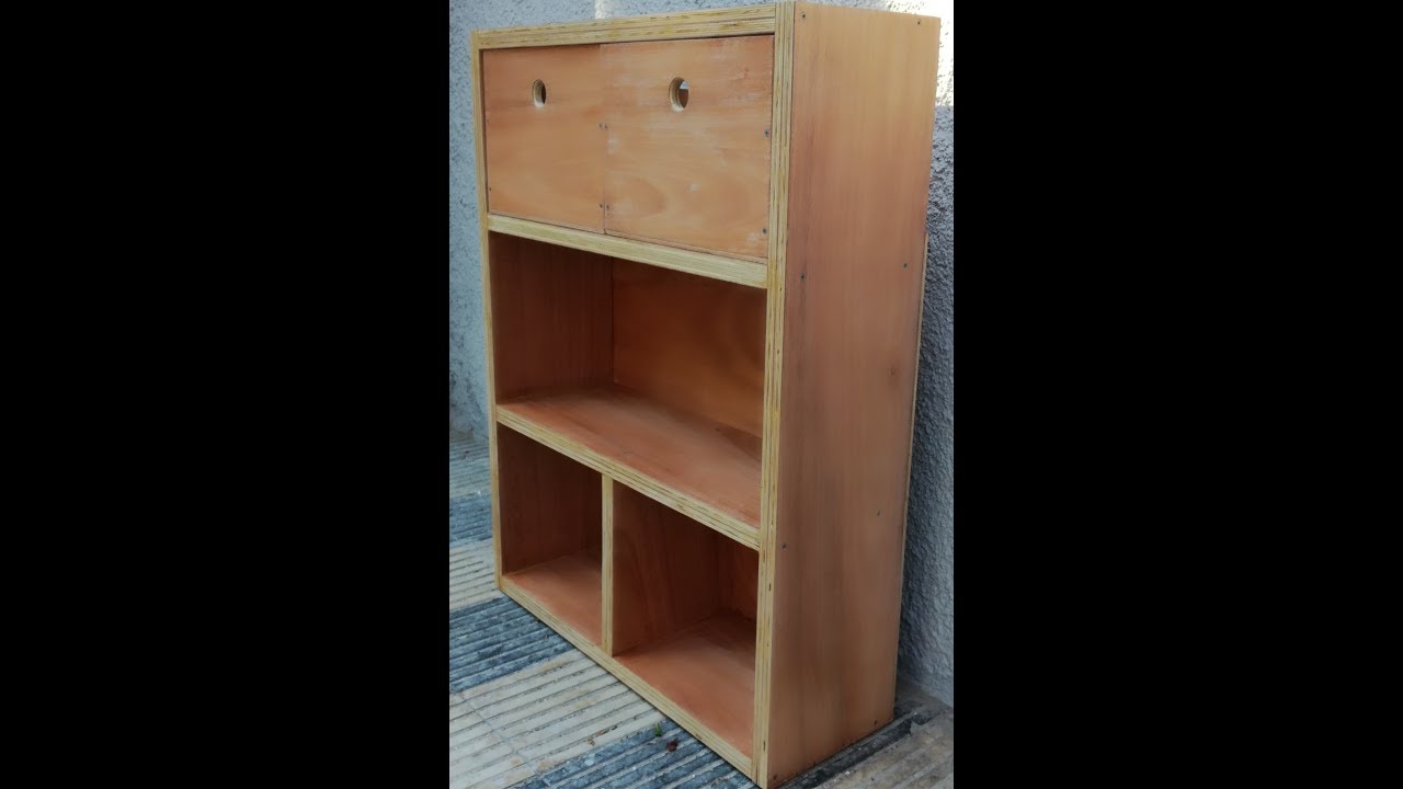 estantería en triplay contrachapado - YouTube