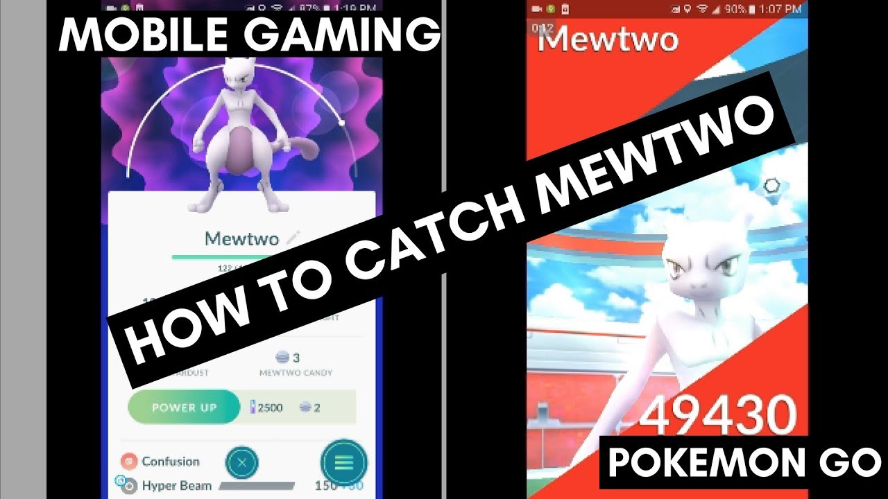 How To Catch Mewtwo Pokemon Go - YouTube