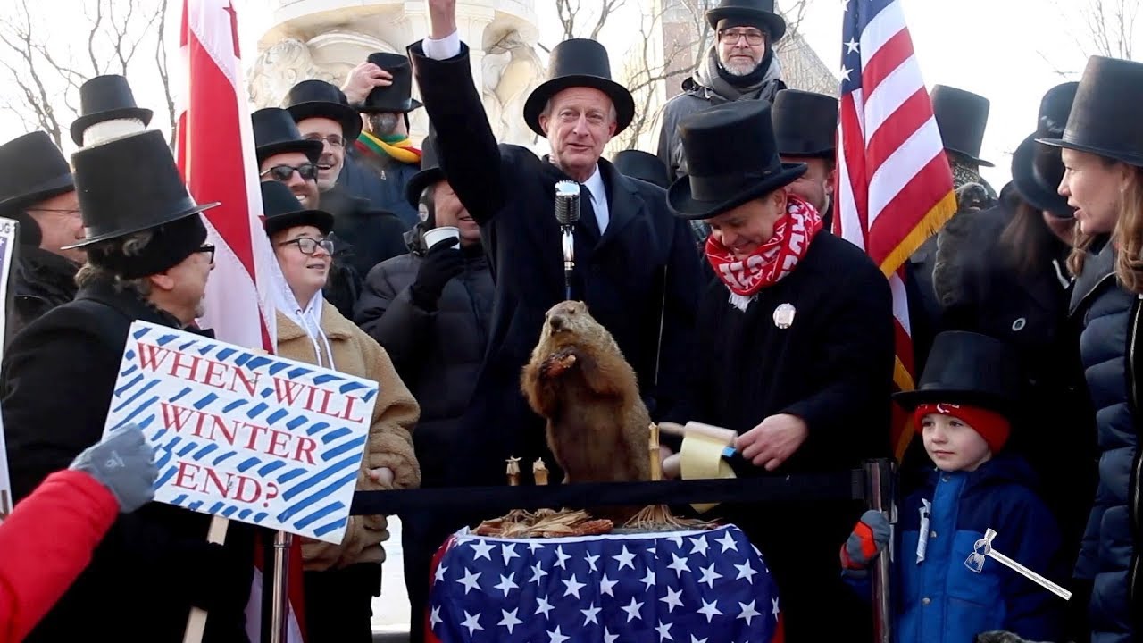 Potomac Phil predicts long winter at Dupont Circle Groundhog Day ...