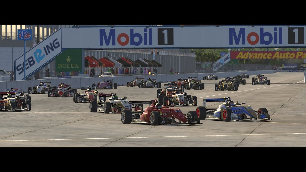 iRacing Motorsport Simulator - Dallara F3 - Race 2 - Sebring ...