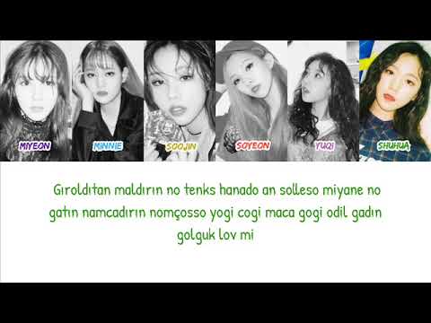(G) I-DLE-Dollar (Kolay Okunuş/Easy Lyrics)