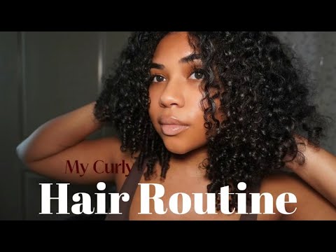 My Updated Curly Hair Routine - YouTube