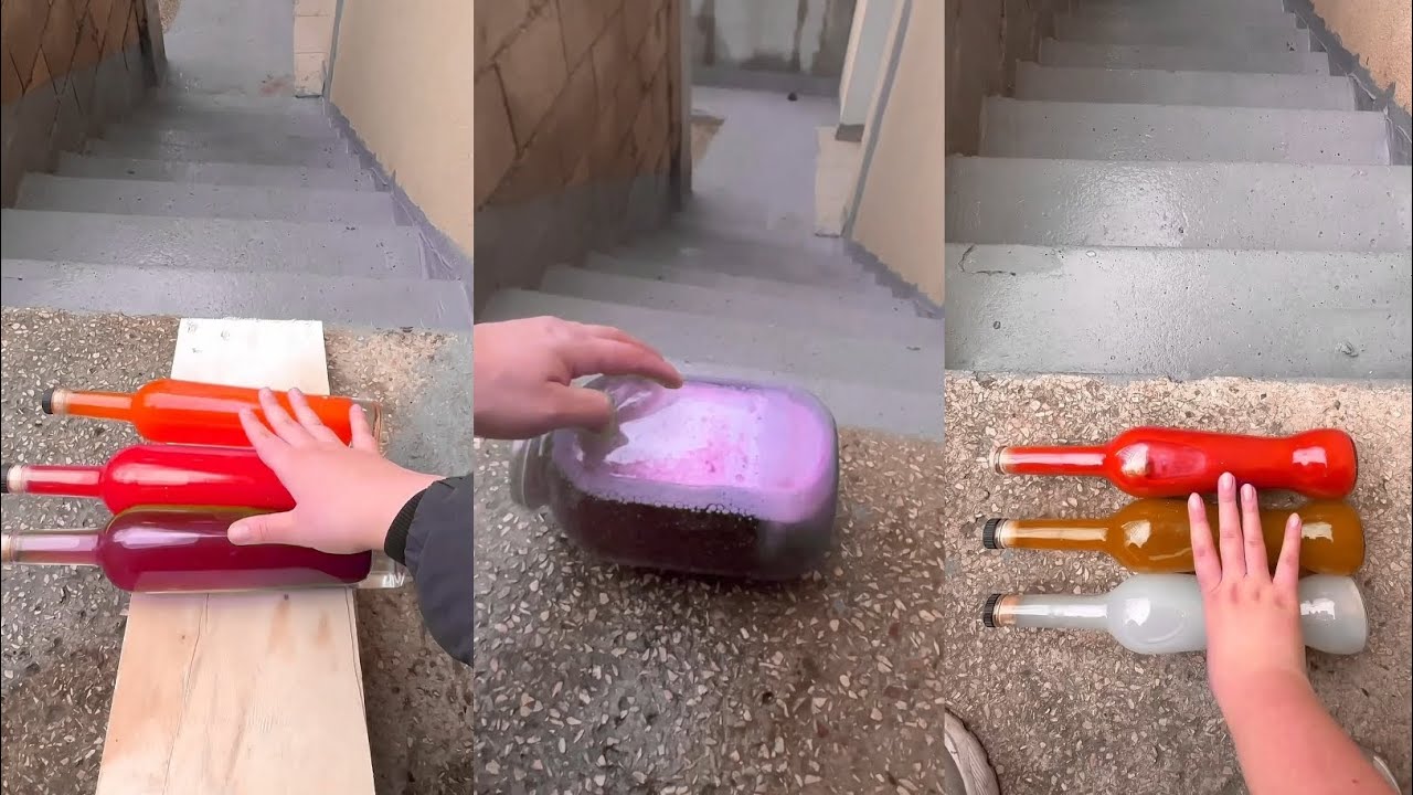 Breaking Glass Bottle 🍾⚡🔥Crushing Crunchy And Soft thing ! - YouTube