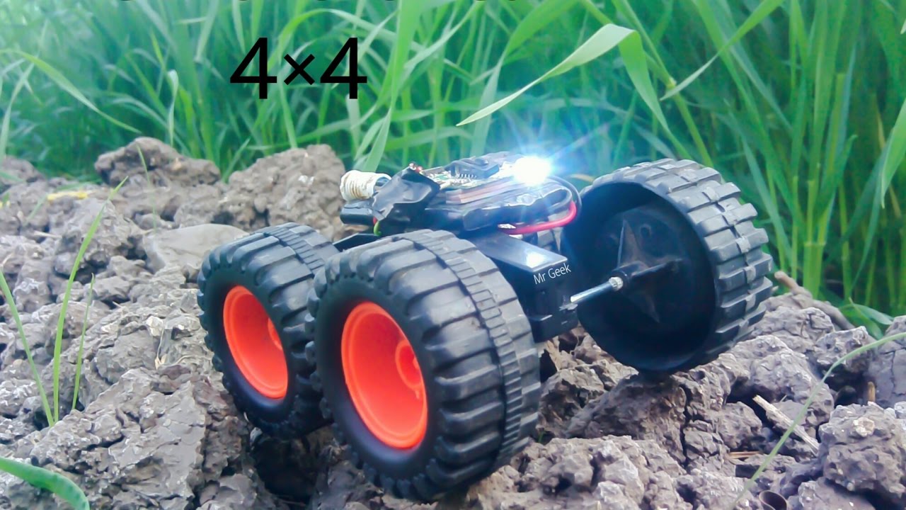 How to make a RC Monster car 4×4 - YouTube