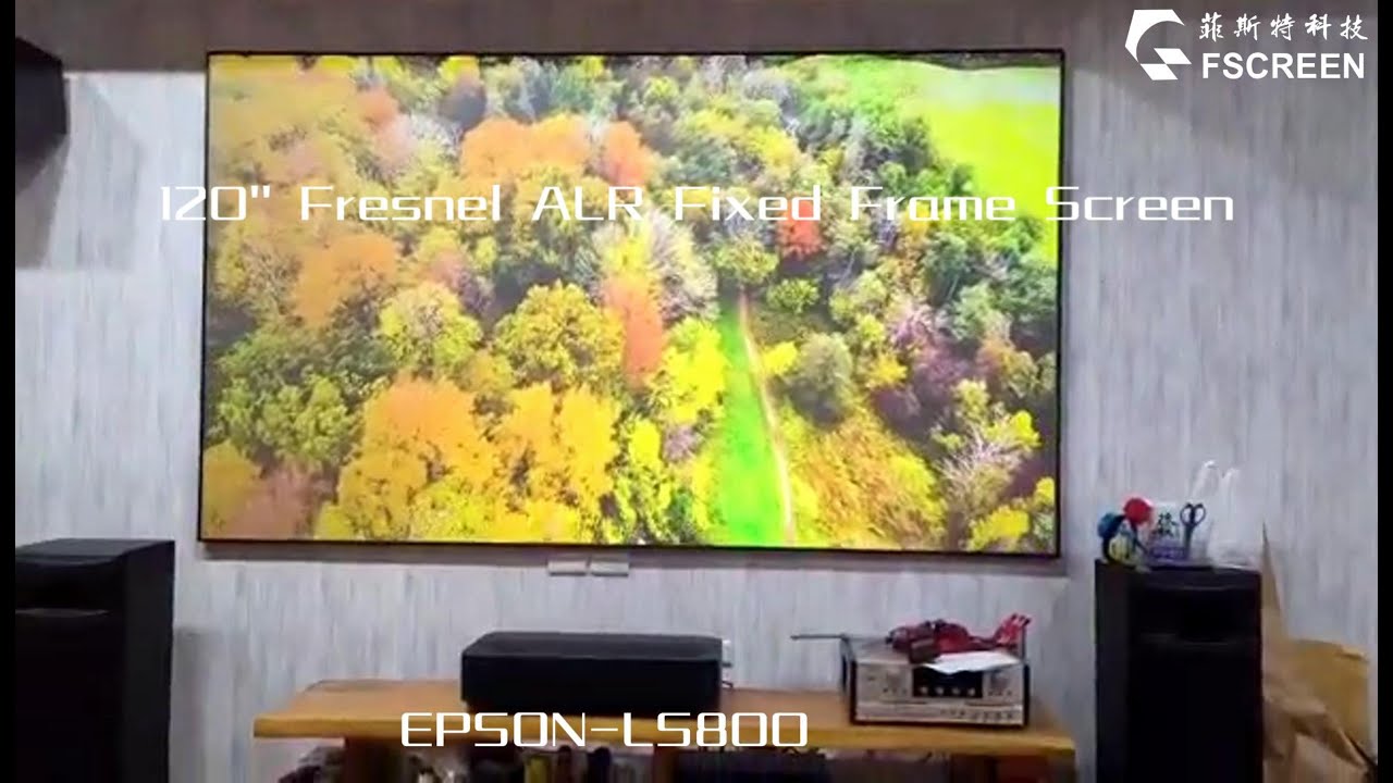 【FSCREEN】120'' Fresnel ALR Fixed Frame Projection Screen with LS800 ...