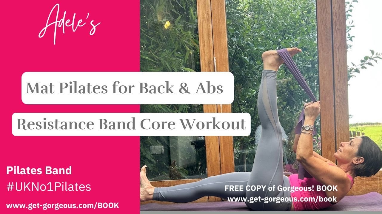 Mat Pilates for Back & Abs | Resistance Band Core Workout #UKNo1Pilates ...